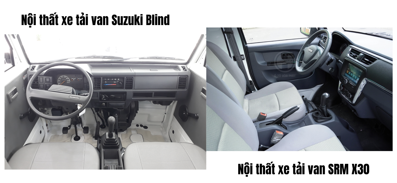 Xe tải van SRM X30 vs Suzuki Blind - Nên mua loại nào?